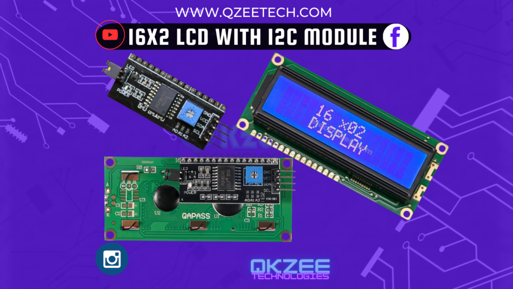 LCD1602 16x2 Display with I2C Module Best Price in Lahore